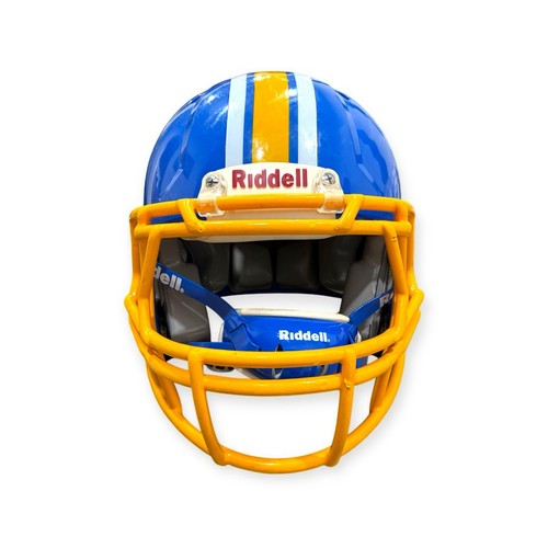Rare Riddell Full Size Devils Football Helmet - Blue & Gold | eBay
