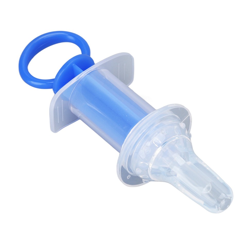 Baby Medicine Dispenser With Silicone Pacifier Chokeproof Syringe Type ...