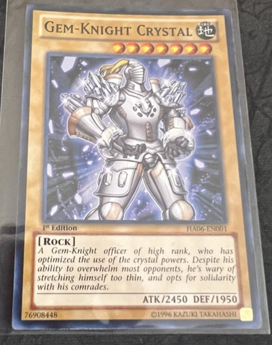 Yu-Gi-Oh TCG Gem-Knight Crystal 1st Edition HA06-EN001 Holo | eBay