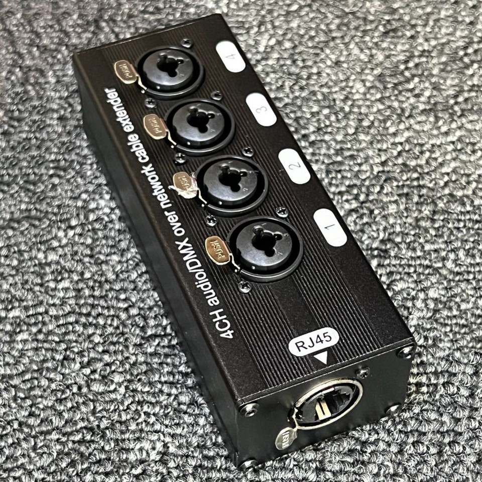 4-Kanal Audio/ über Netzwerkkabel-Extender 3-Poliger XLR-Audio- und ...