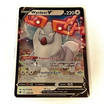 Pokemon TCG Wyrdeer V - 134/189 - Astral Radiance - NM - Holo Rare - | eBay