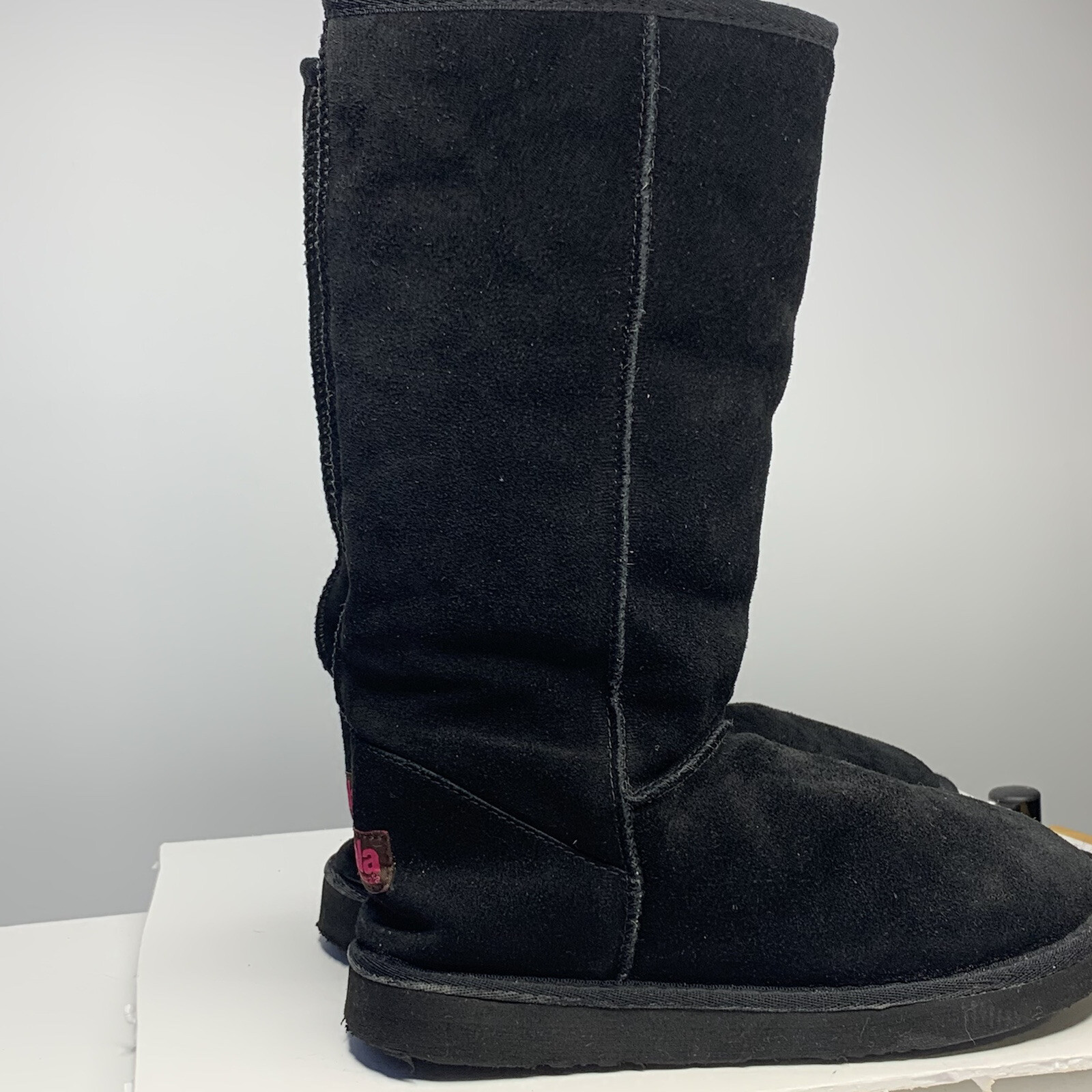 Womens UKALA BY EMU AUSTRALIA Sydney High Sz7 W80001 Black Boots Wool ...