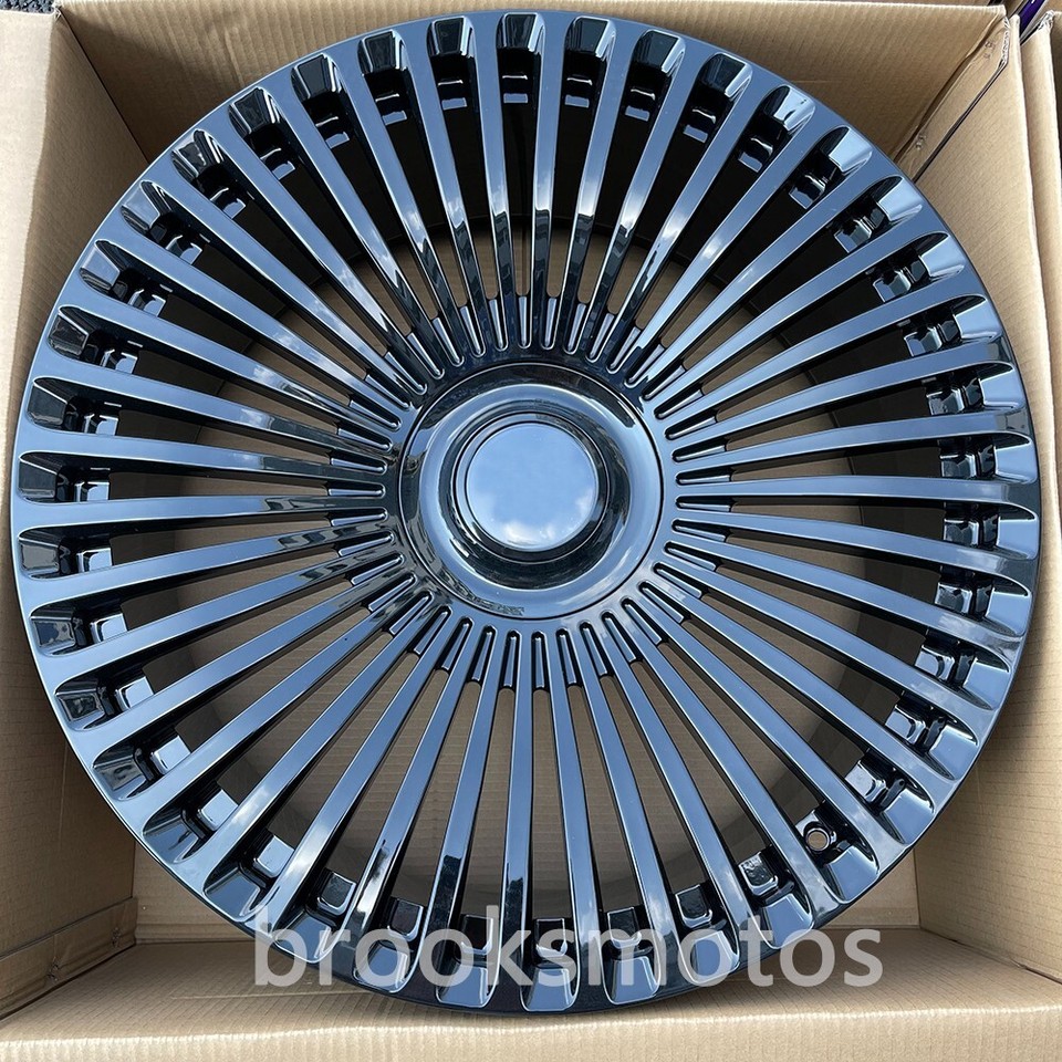 22" FORGED GLOSS BLACK MULT SPOKE STYLE WHEELS RIMS FITS RIVIAN R1S R1T ...