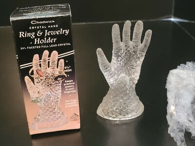 Vintage NEW IN BOX 1992 Chadwick Crystal Ring And Jewelry Holder | eBay