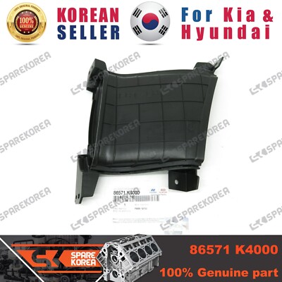 Genuine/OEM 86571K4000 AIR DUCT-FR BUMPER,LH for Hyundai Kona Elec 19 ...