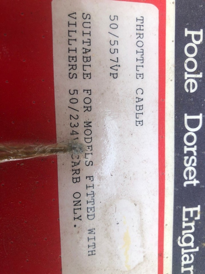 BRITISH SEAGULL VILLIERS THROTTLE CABLE | eBay UK