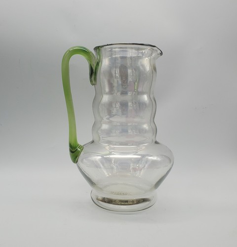 Vintage Dunbar Watermelon Pink Depression Glass Water Iced Tea Pitcher ...