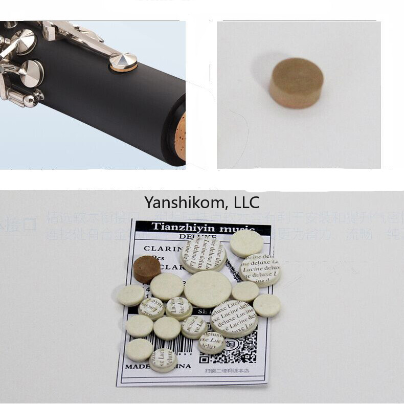 Deluxe Universal Clarinet Pad Set 3.0mm Thick Fits Most Bb Clarinets w ...