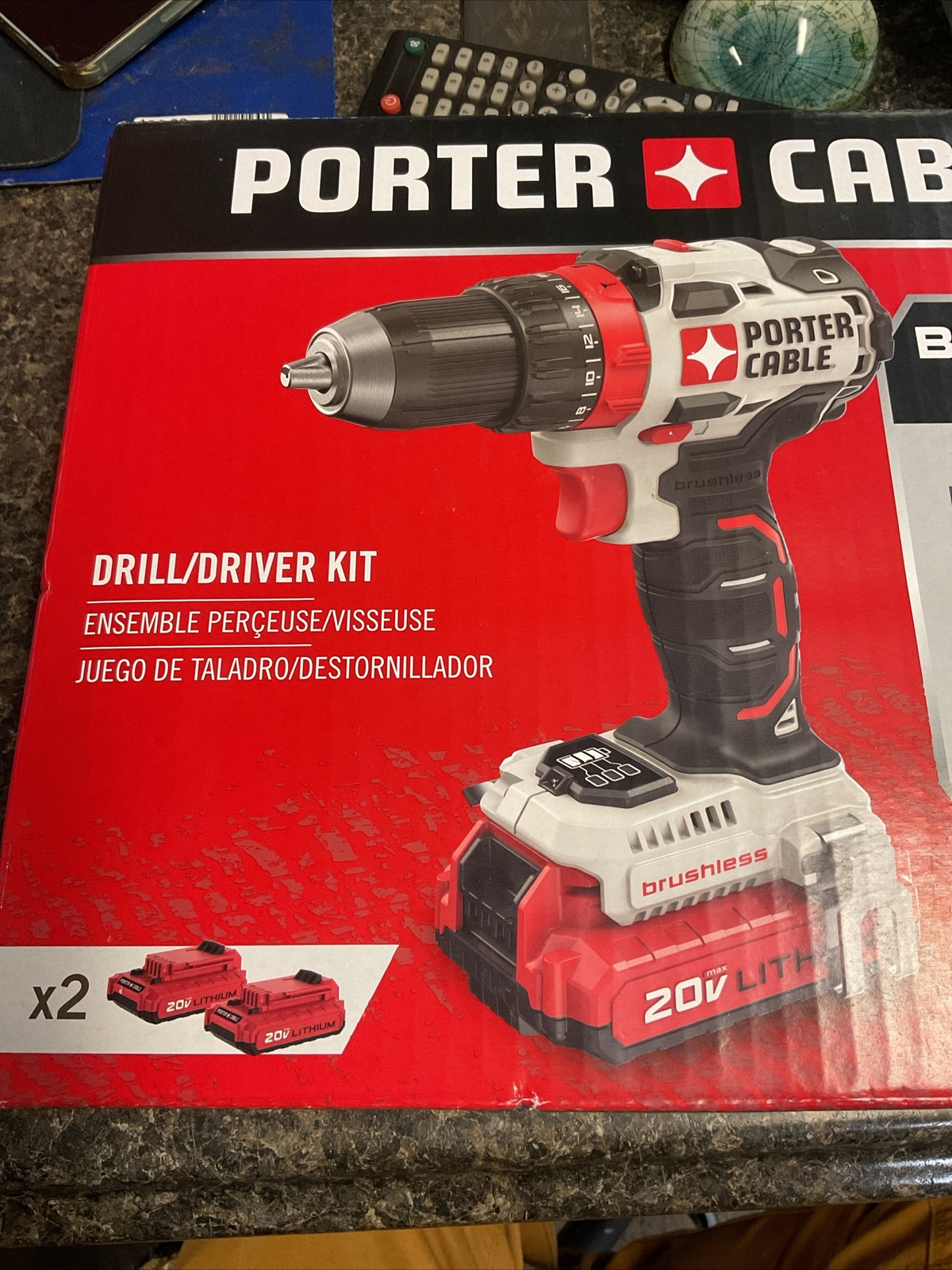 🔥PORTER-CABLE 20-Volt Max 1/2-in Brushless Cordless Drill (PCCK607LB ...