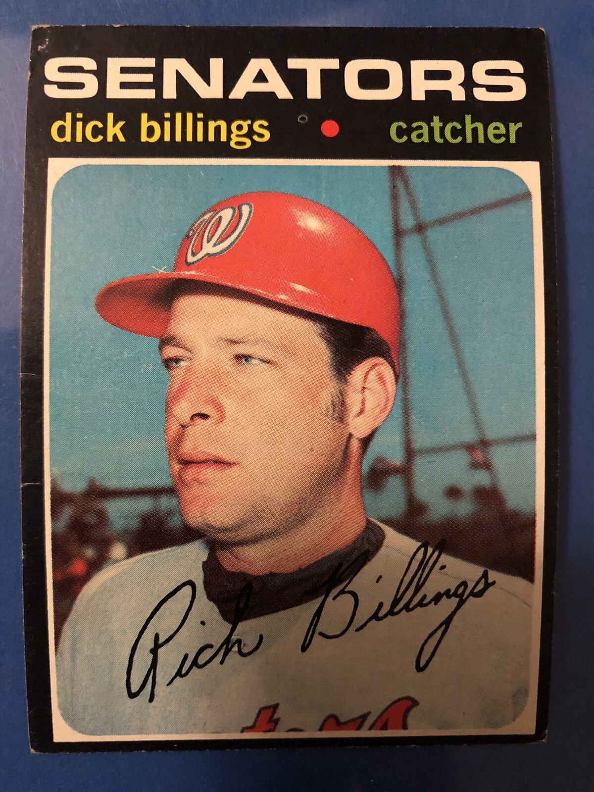 1971 Topps Baseball #729 Dick Billings Washington Senators (6th Series ...