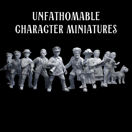 Unfathomable Board Game Character Miniatures - 32mm Scale | eBay