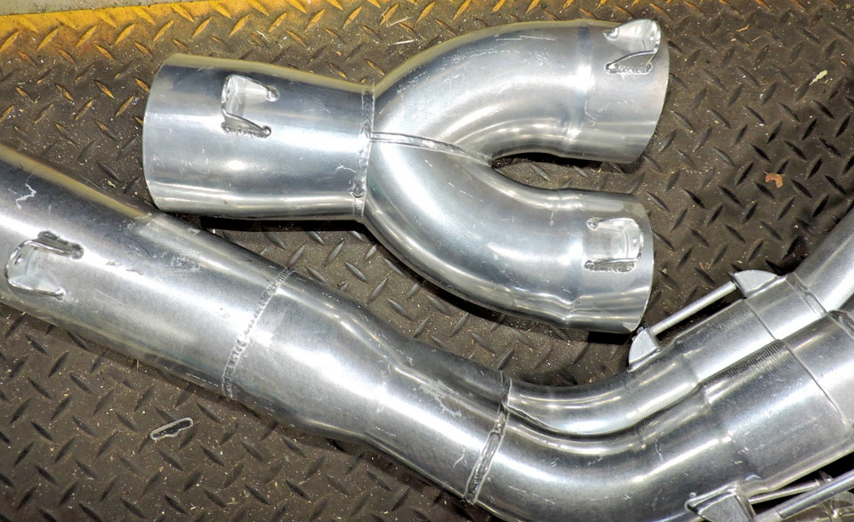 NEW Schoenfeld FORD C3/D3 Tri-Y crossover headers & exhaust coated NICE ...