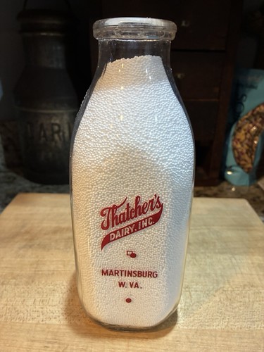 Vintage Thatcher’s Dairy Martinsburg W.Va. Nursery Rhyme Quart Milk ...