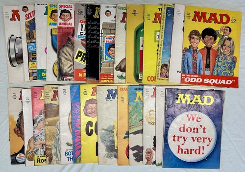 MAD MAGAZINE Lot of 27 late 1960’s thru early 1970’s including special issues | eBay
