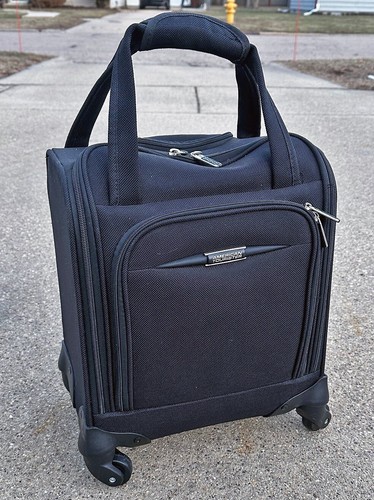 AMERICAN TOURISTER 17" CARRY ON BLACK SPINNER LUGGAGE OVERNIGHT BAG ...