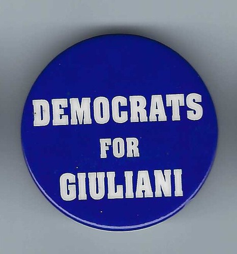 Rudy Giuliani New York City (R) Mayor 1993-2001 political button ...