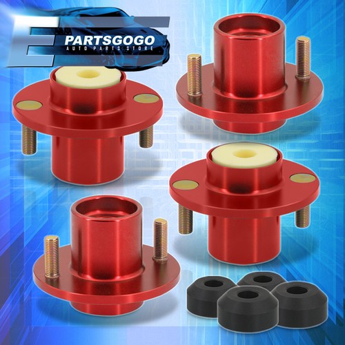 For Honda Civic Del Sol Red 4X Aluminum Suspension Coilover Shock Top ...
