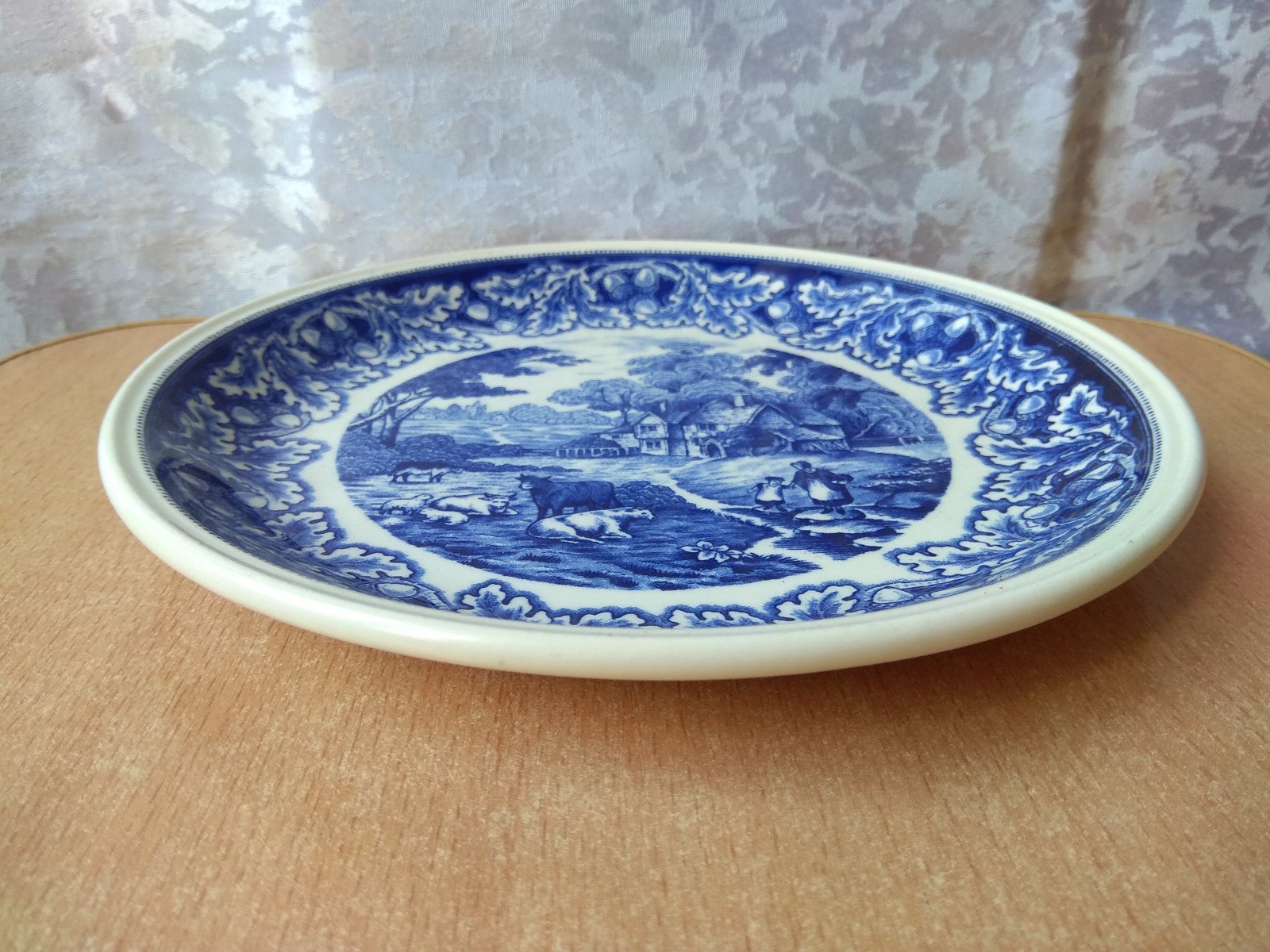 Decorative cobalt Plate Porcelain Vintage England Biltons Animal ...