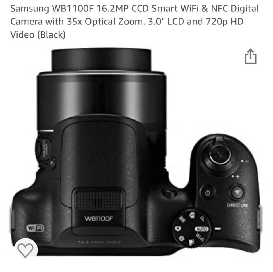 SAMSUNG DIGITAL camera WB100F Black | eBay
