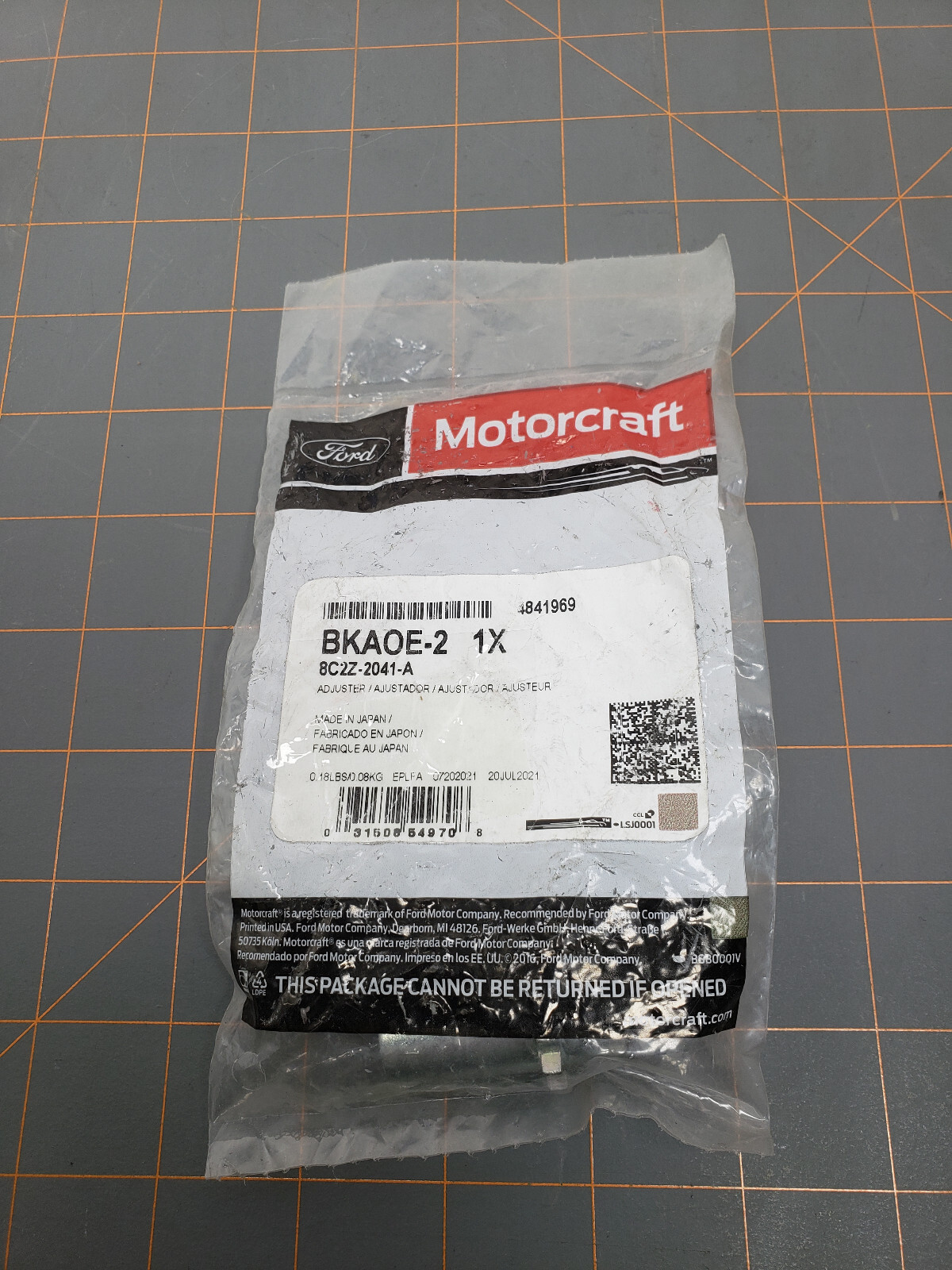 Brake Adjuster Screw OEM Ford Motorcraft Part BKAOE-2, 8C2Z-2041-A | eBay