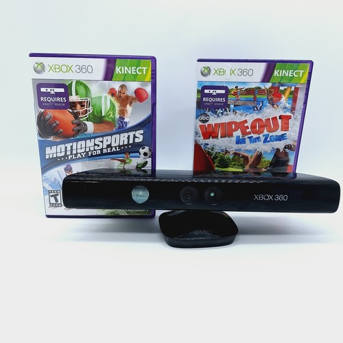 Xbox 360 Kinect Camera Wipeout In The Zone & Motion Sports Bundle Set W ...