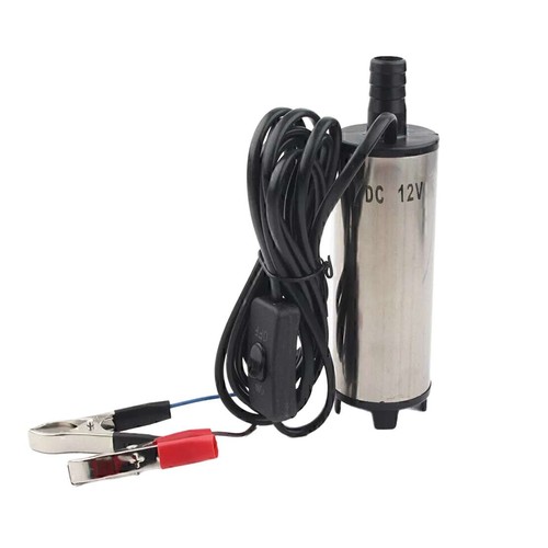 Silver Electric Submersible Transfer Pump Fuel Diesel Water Oil Pump | eBay