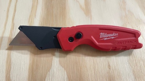 Milwaukee Fastback 48-22-1500 Box Cutter Quick Botton Folding Utility ...