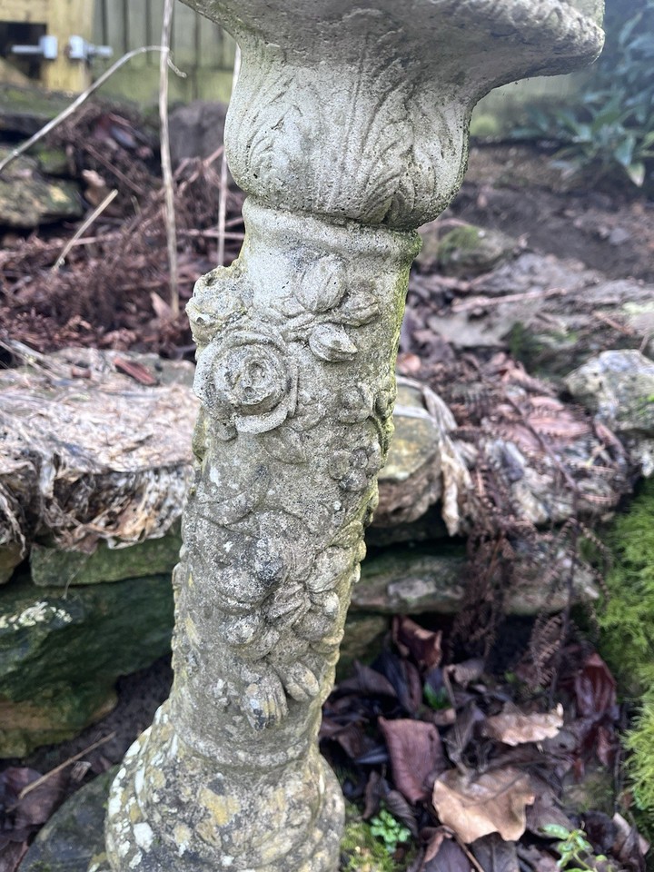 Vintage Rustic Ornate concrete Sun Dial | eBay UK