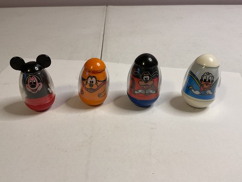 Disney Weebles Set-Mickey Mouse, Goofy & Donald Duck EUC | eBay
