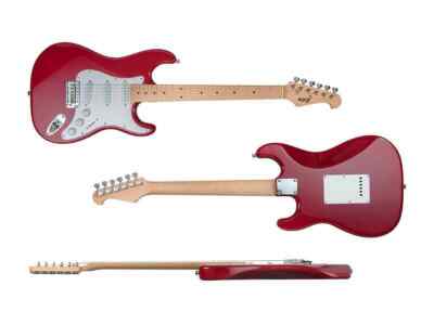 Indio Red Strat, incredable quality, super bundle, free freight | eBay