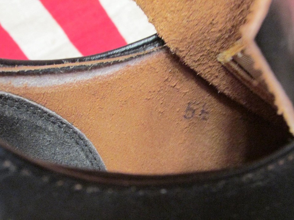 Vintage 1950s Black Leather Baseball Cleats Pitchers Toe Plate Shoes Sz ...