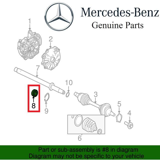 Mercedes-Benz 1129800115 Genuine OEM Bearing for sale online | eBay