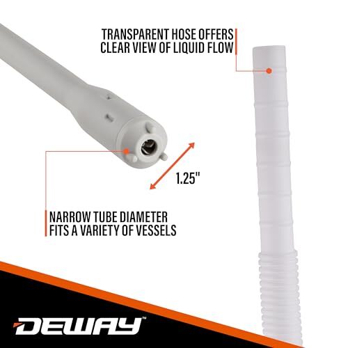 DeWay Battery-Powered Stick Fuel Transfer Pump with Fast 3.2GPM Flow ...