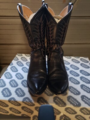 Nacona Black Mens Western Boots 12D | eBay