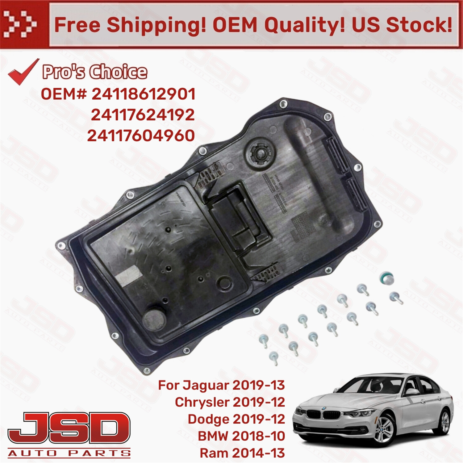 24118612901 Trans Oil Pan For BMW 228i 320i X3 X4 X5 X6 Jaguar XJ XF ...
