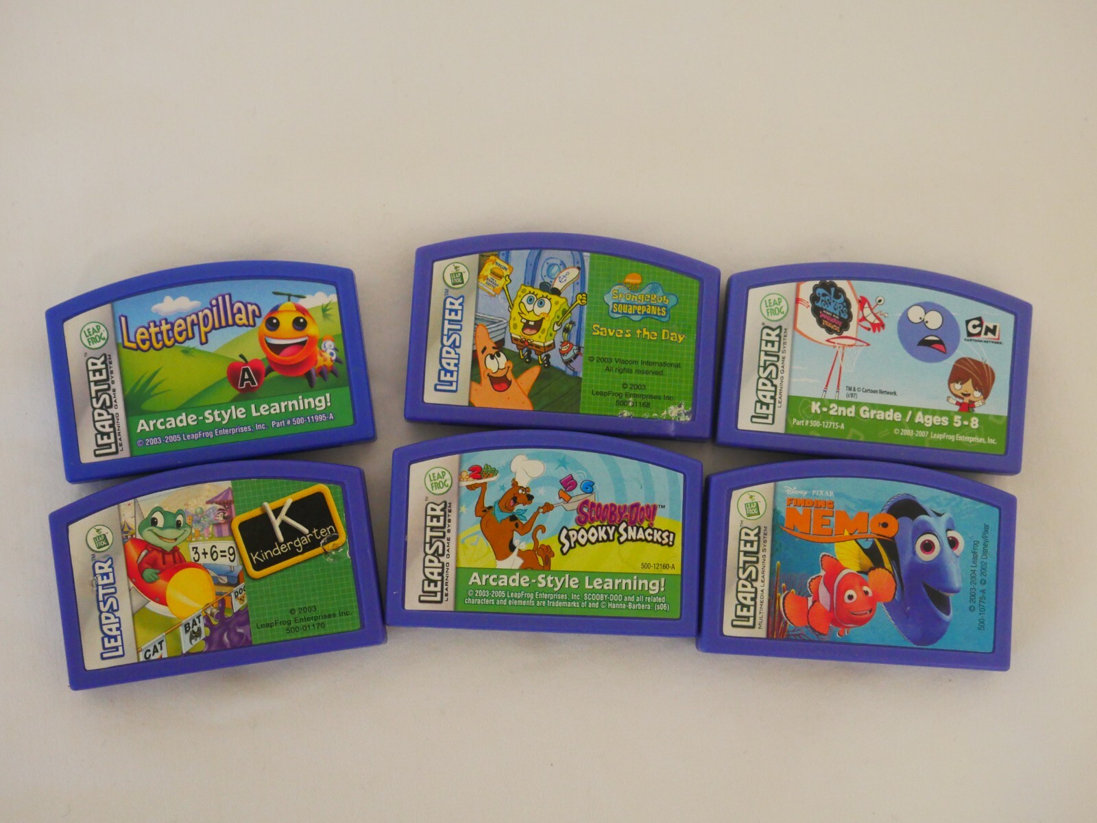 Leap Frog Leapster Game Cartridges — Lot of 6 Leapfrog Games Untested ...