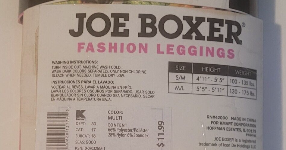 Joe Boxer Women Leggings Medium to Large | eBay