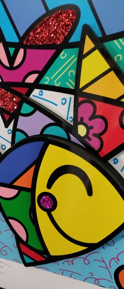 Romero Britto Happy Journey 2019 Sculptograph Hand Signed Limited ...