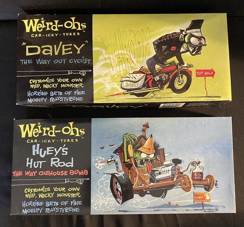 Weird-Ohs Davey the Way Out Cyclist And Hueys Hut Rod Set, Open Box ...