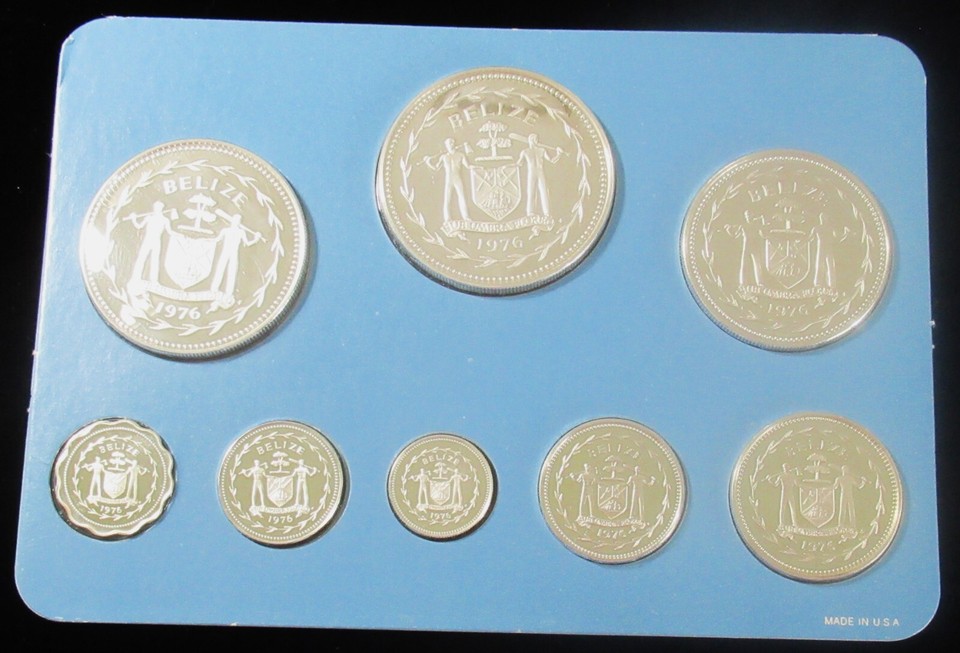 Belize: 1976 Solid Sterling Silver Proof Set in Original Box, COA | eBay