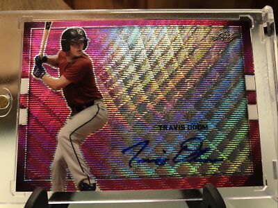 2018 TRAVIS ODOM LEAF PERFECT GAME NATIONAL Pink WAVE REF AUTO ROOKIE ...