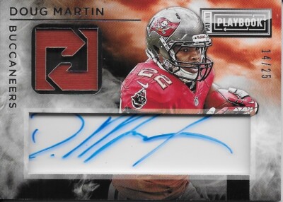 Doug Martin 2014 Panini Playbook Autograph #25 Game Used Jersey 14/25 ...