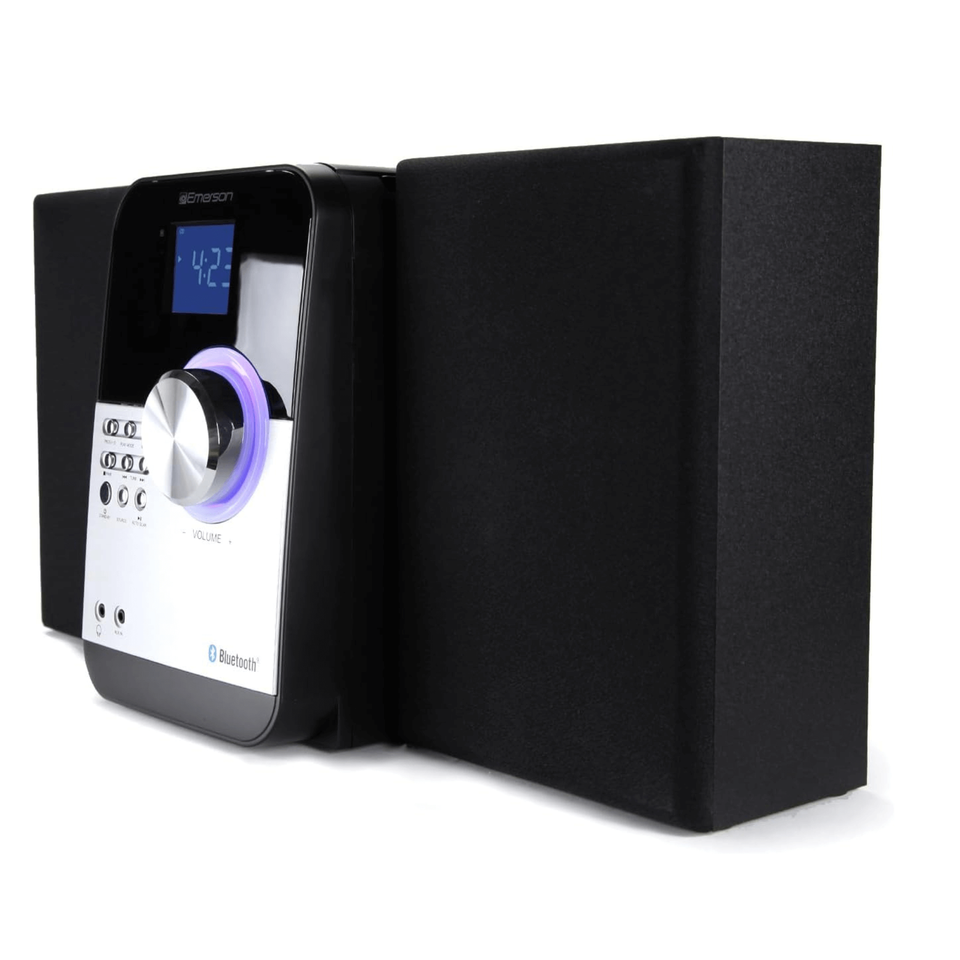 Emerson CD & MP3 Bluetooth FM Radio Microsystem w Programmable CD and ...