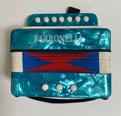 Baronelli Childrens Accordian 7 Key Blue Pearline’s | eBay