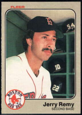 1983 Fleer #193 Jerry Remy Boston Red Sox Baseball Card NM-MT ID:35406 ...