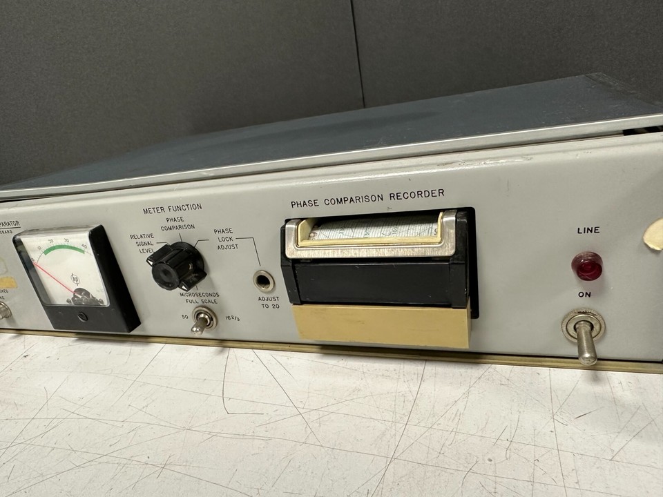 HP HEWLETT PACKARD 117A VLF COMPARATOR Phase Comparison Recorder #N721 ...