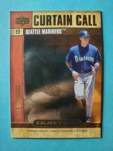 ALEX RODRIGUEZ (SP) CURTAIN CALLS #CC13 SEATTLE MARINERS - 2000 UD ...