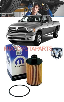 OEM Mopar 68492616AA Engine Oil Filter Jeep Grand Cherokee Ram 1500 3 ...