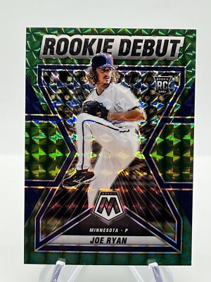 2022 Panini Mosaic Joe Ryan Rookie Debut Mosaic Green Prizm RC #4 ...