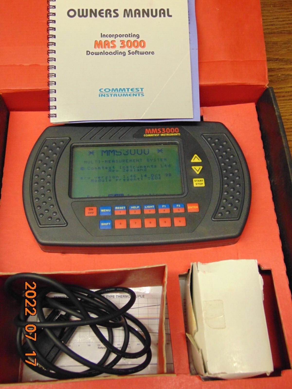 Commtest MMS3000 T6V4 Data Logger with Power Supply & Instructions | eBay